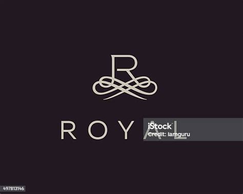 추상적임 모노그램 우아하다 꽃 로고는 프리미엄 알파벳 R 이니셜 아이콘크기 알파벳 R에 대한 스톡 벡터 아트 및 기타 이미지 알파벳 R 우아 호화로움 Istock