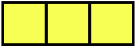 Yellow Rectangle Fraction 3 3 Free Vector Clipart Images On