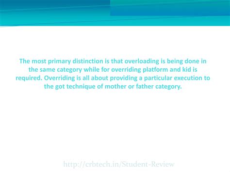 What Is Method Overloading And Overriding In Java Pptx Programming Languages Computing