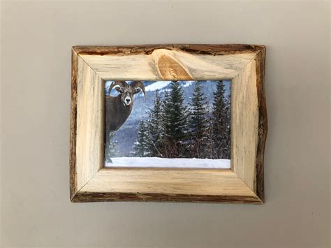 Live Edge Wood Picture Frame Rustic Frame Home Decor 5x7 Etsy