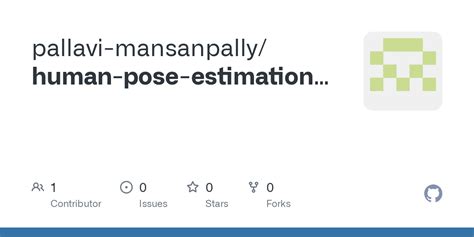 Github Pallavi Mansanpally Human Pose Estimation Using Machine Learning