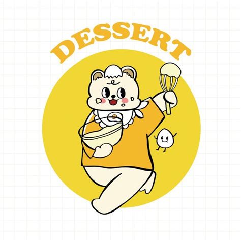 베이커리 캐릭터 로고 로고 디자인 포트폴리오 크몽