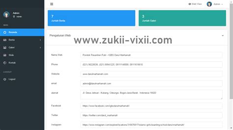 Download Source Code Website Pesantren Islamic Boarding Babe Berbasis Web