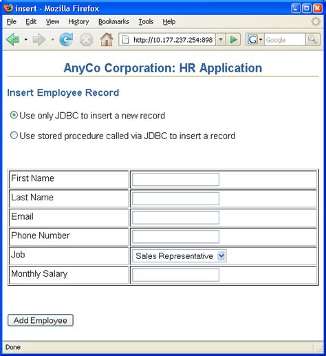 Enhancing The Application Advanced JDBC Features