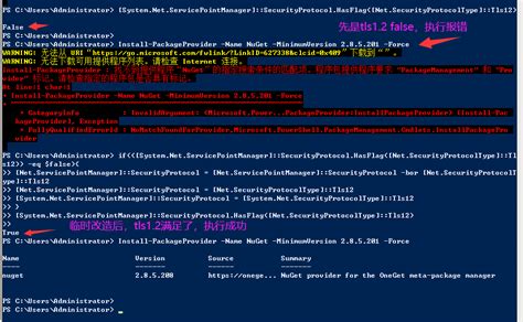 【install Module 需要使用 Nuget 提供程序来与基于 Nuget 的存储库交互。请确保已安装 Nuget 提供程序或更高