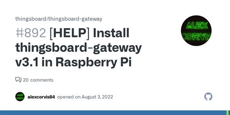 HELP Install Thingsboard Gateway V In Raspberry Pi Issue Thingsboard Thingsboard