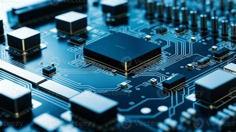 Ai Generated An Abstract Representation Of Technology Through A Series Of Interconnected Circuit