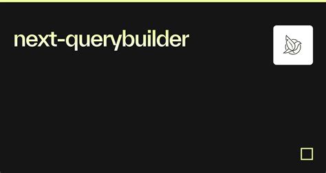 Next Querybuilder Codesandbox
