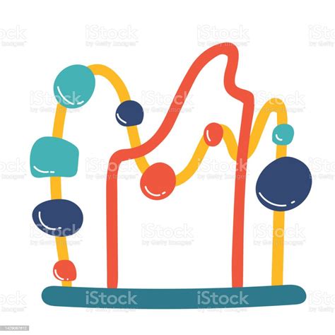 아이들을위한 논리적 인 게임 공이있는 미로 어린이 S 흰색에 고립 된 교육 장난감 벡터 일러스트 레이 션 0명에 대한 스톡 벡터 아트 및 기타 이미지 Istock