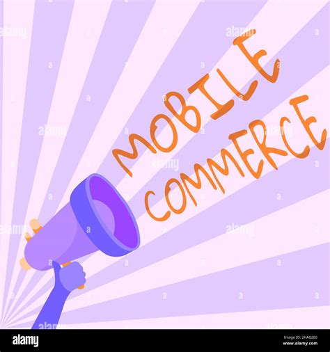 Text Caption Presenting Mobile Commerce Business Idea Using Mobile