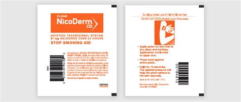 Nicoderm Cq Patch Administration Haleon Healthpartner