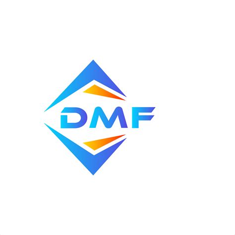 Dmf Abstract Technology Logo Design On White Background Dmf Creative Initials Letter Logo