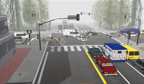 在一个十字路口发生了交通事故道路公路su道路土木在线