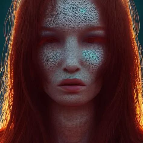 A K Closeup Of A Woman With Trypophobia Artstation Stable Diffusion