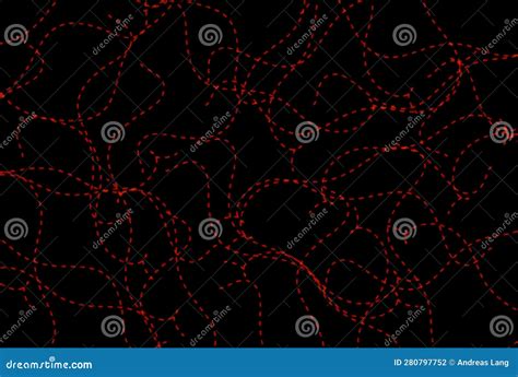 Red Dotted Line Texture Dynamic Particle Effect Smooth Straight Lined