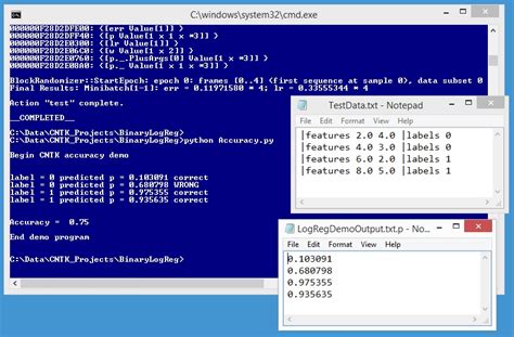 Accuracywithpythondemoscreenshot James D Mccaffrey