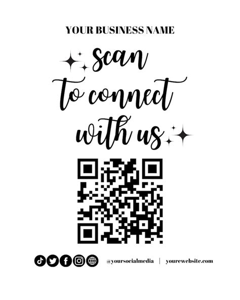Editable Printable QR Code Sign Template Bundle X Virtual Tip Jar Scan To Pay Scan To Shop