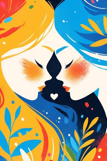 Premium Vector Lesbian And Lgbtq Unity Poster