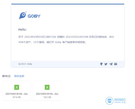 插件更新 您有一封新的邮件待查收！nosec安全讯息平台 白帽汇安全研究院