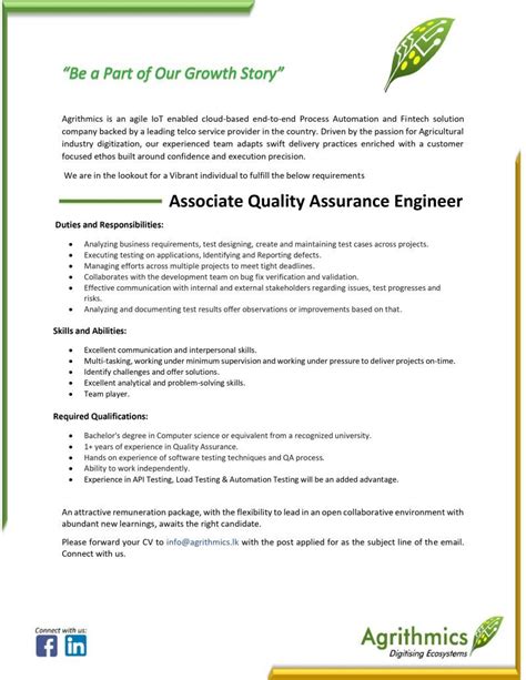 Hiring Qajobs Recruiting Vacancy Agrithmics Iot Agritechnology