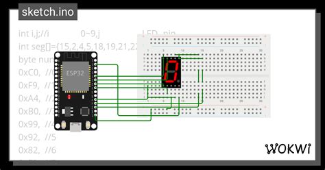 7segupcntfor Wokwi Esp32 Stm32 Arduino Simulator