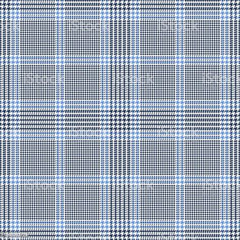 파란색과 흰색의 격자 무늬 재킷 스커트 바지 다른 현대적인 봄 가을 겨울 패션 직물 프린트에 대한 트위드 타탄 체크 그래픽 벡터 배경 매끄러운 디자인 글렌 패턴 0명에 대한