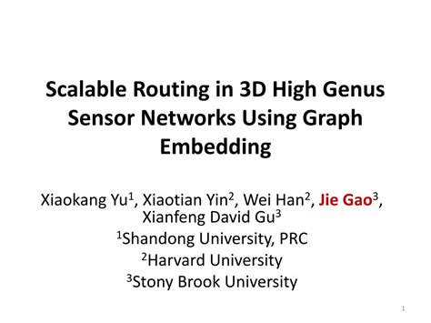 Ppt Scalable Routing In 3d Sensor Networks Using Graph Embedding Powerpoint Presentation Id