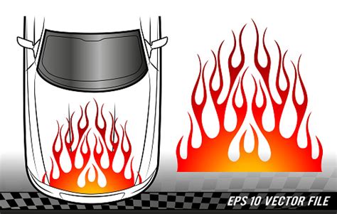 부족 자동차 후드 불꽃 경주 자동차 바디 비닐 스티커 벡터 Eps 파일입니다 보닛 불꽃 스포츠카 데칼 자동차 자동차 트럭 보트 Suv 및 오토바이 탱크 장식 Brand