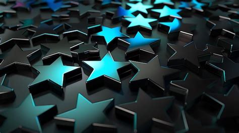 A Star Shaped Pattern Of Stars And A Star Premium Ai Generated Image