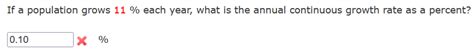 Finding Annual Continuous Growth Rate R Askmath