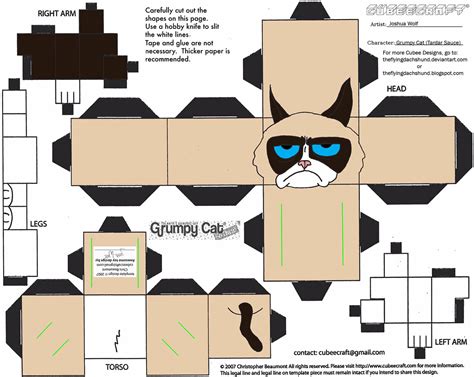 Papercraft Cat Template