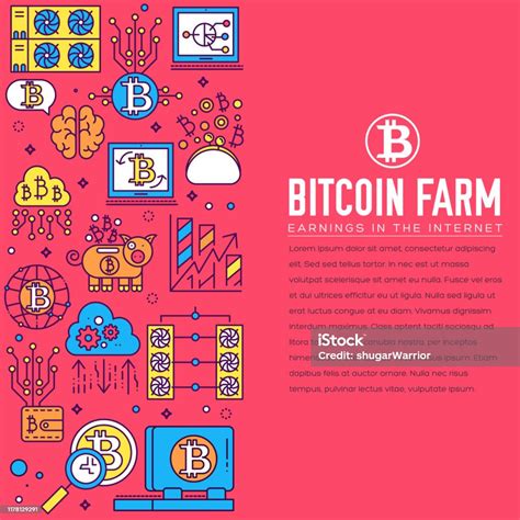 비트 코인 개요 아이콘 컬렉션 세트 현대 기술 선형 기호 팩 얇은 선 아이콘 로고 기호 그림 및 평면 일러스트 레이션 개념의 템플릿 경제에 대한 스톡 벡터 아트 및 기타