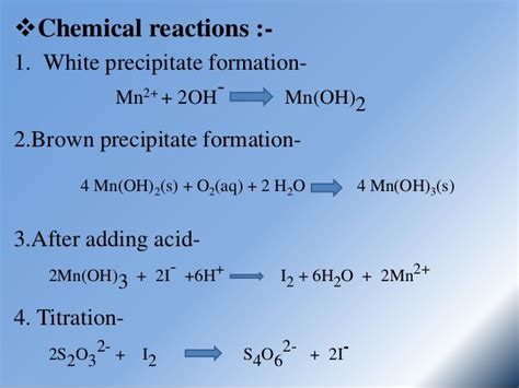 What Is The Purpose Of Adding Mnso4 Alkali Iodide Azide Reagent And