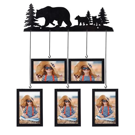 Crugla Float Wall Picture Frames Set Of 5 4x6 Photo Frame With Bear