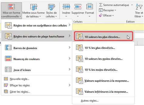 Mises En Forme Conditionnelles