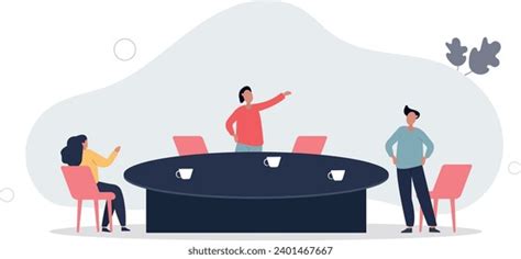 Collaborative Brainstorming Session Idea Sharingbusiness Meeting Stock Vector Royalty Free