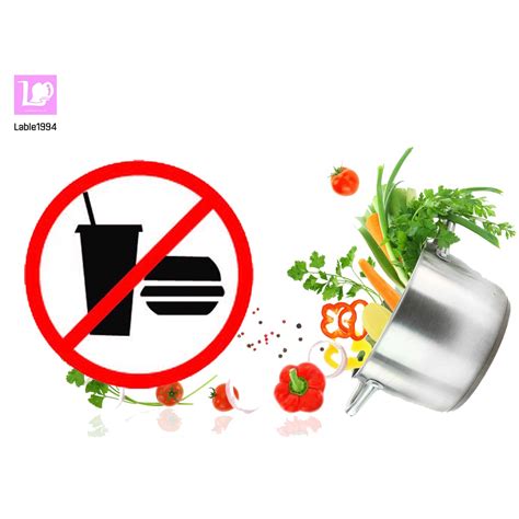 ป้ายห้ามรับประทานอาหาร กันน้ำ100 รูปคมชัด กาวแน่นเหนียว ป้ายบ่งชี้ ป้ายห้าม Shopee Thailand