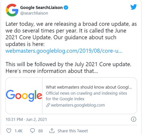 Google Core Update June 2021 Logicsofts