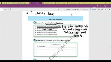 Grade 4 English Unit 8 Lesson 2 6a 6b 6c Youtube