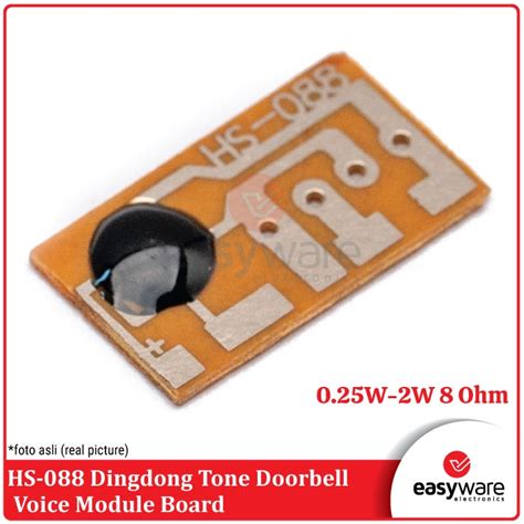 Jual Hs 088 Dingdong Tone Doorbell Music Voice Module Board Ic Suara Chip Shopee Indonesia