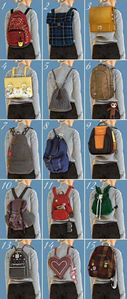 Sims 4 Backpack Cc
