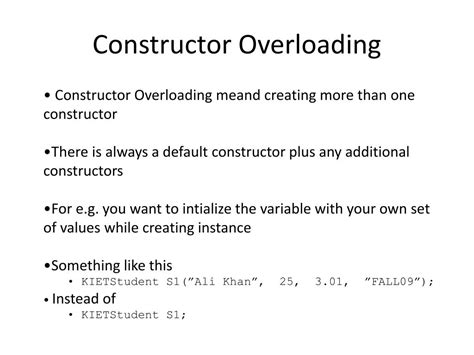 Ppt Understanding Constructors In Programming Paradigms A Lecture By