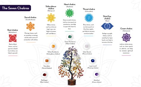 Abhisubya Seven Chakra Tree Of Life For Positive Energy Feng Shui Crystals And