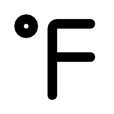 Farenheit Temprature Degrees Vector Svg Icon Svg Repo