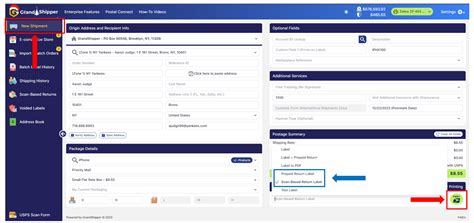 How To Print A Scan Based Or Prepaid Return Label