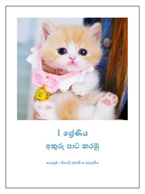 1 ශ් රේණිය පාට කරන අකුරු Pdf