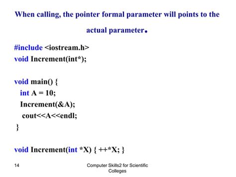 Programming Fundamentals 2pointers In C Clearly Explained Ppt