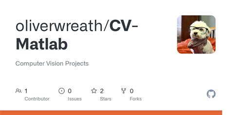 Github Oliverwreathcv Matlab Computer Vision Projects