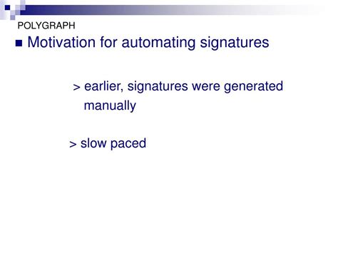 ppt polygraph automatically generating signatures for polymorphic worms powerpoint