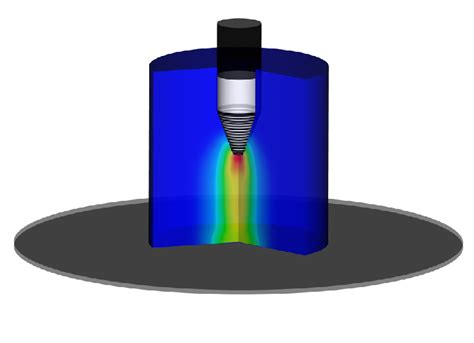 Schematic Showing The Axisymmetric Plasma Discharge Setup A Plasma Arc